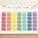 Weekly Planner for Kids, School Routine Chart, Colorful Homeschool ...