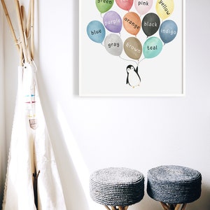 Colors Educational Poster, Printable Classroom Decor, Montessori ...