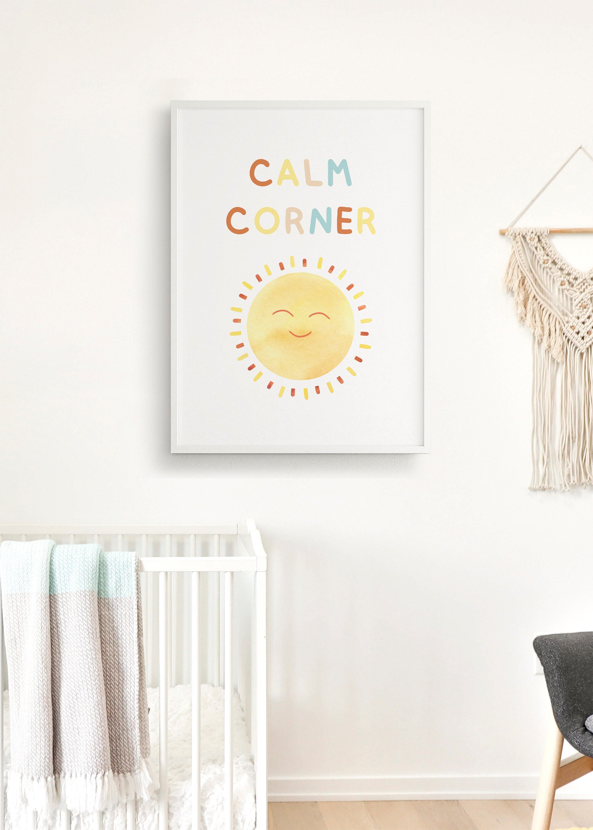 Calm Corner Poster, Montessori Wall Art, Educational Classroom Decor ...