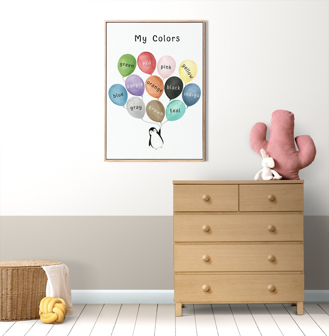 Colors Educational Poster, Printable Classroom Decor, Montessori ...