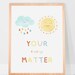 Your Feelings Matter Motivational Poster, Kids Feelings Homeschool ...