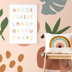 Alphabet Poster, Homeschool Classroom Decor, Handwriting Chart ...