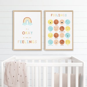 It is Okay to Feel Printable Classroom Decor, Kids Motivational Posters ...