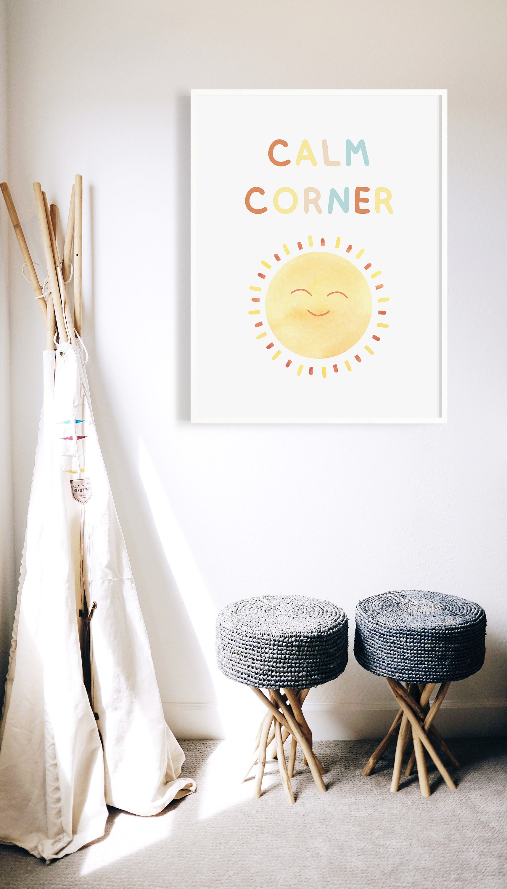 Calm Corner Poster, Montessori Wall Art, Educational Classroom Decor ...