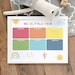 Colorful Kids Weekly Planner, Rainbow Daily Calendar, Cute Homeschool ...