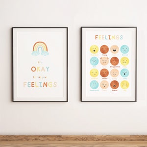 It is Okay to Feel Printable Classroom Decor, Kids Motivational Posters ...