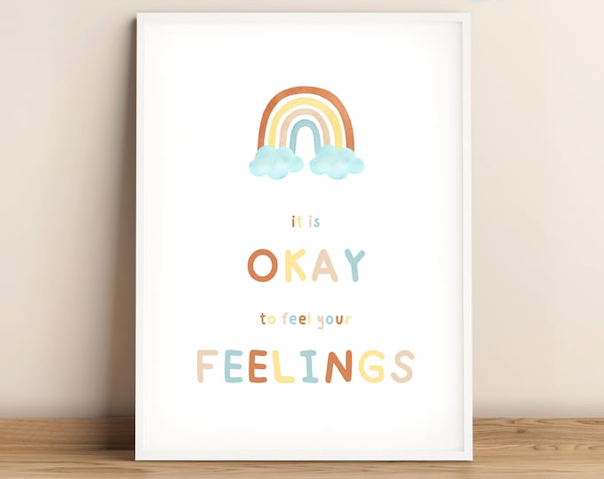 It is OK to Feel Your Feelings Printable-child Feelings Sun-kids ...