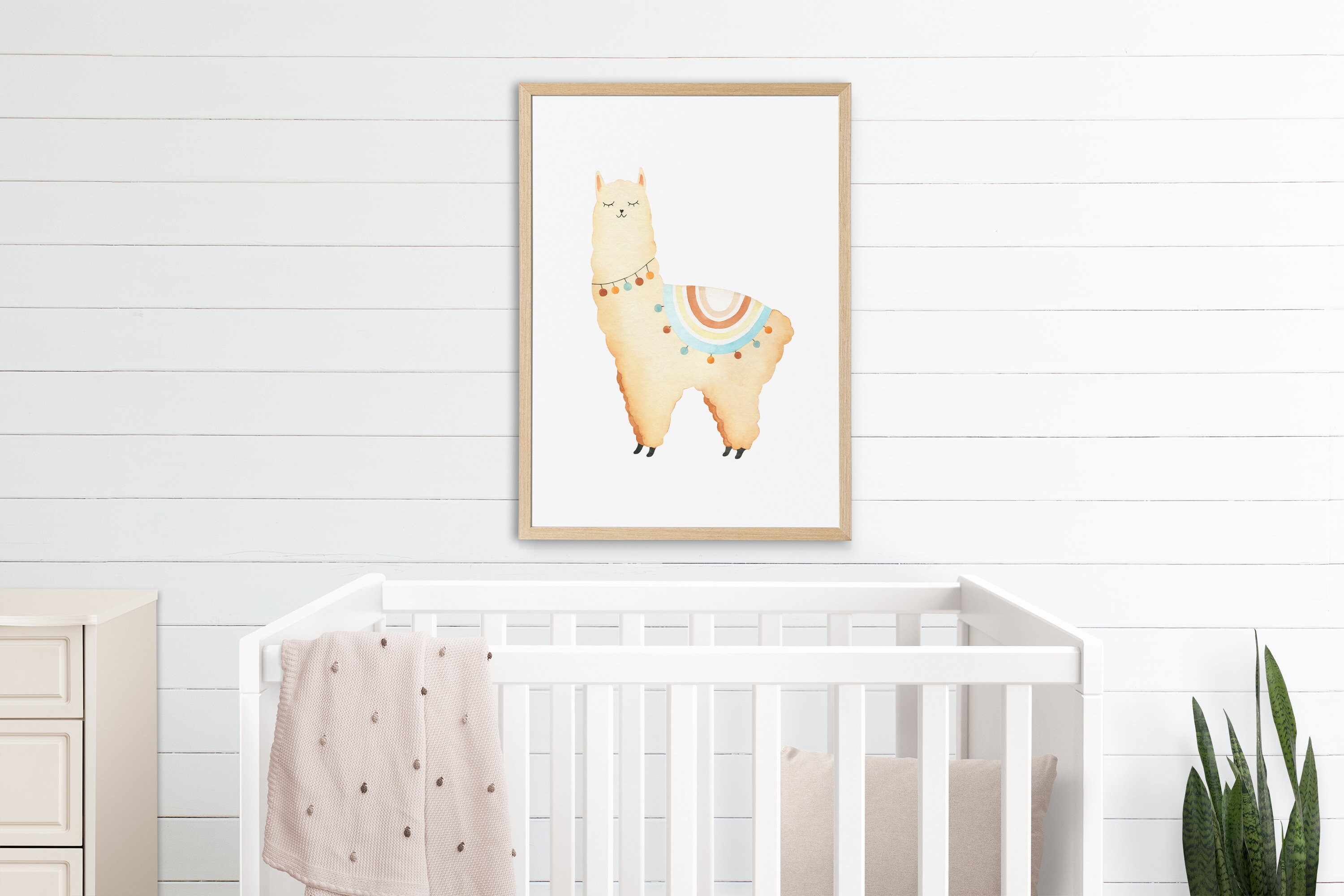 Set of 12 Neutral Nursery Printables, Rainbow Baby Animals Wall Art ...