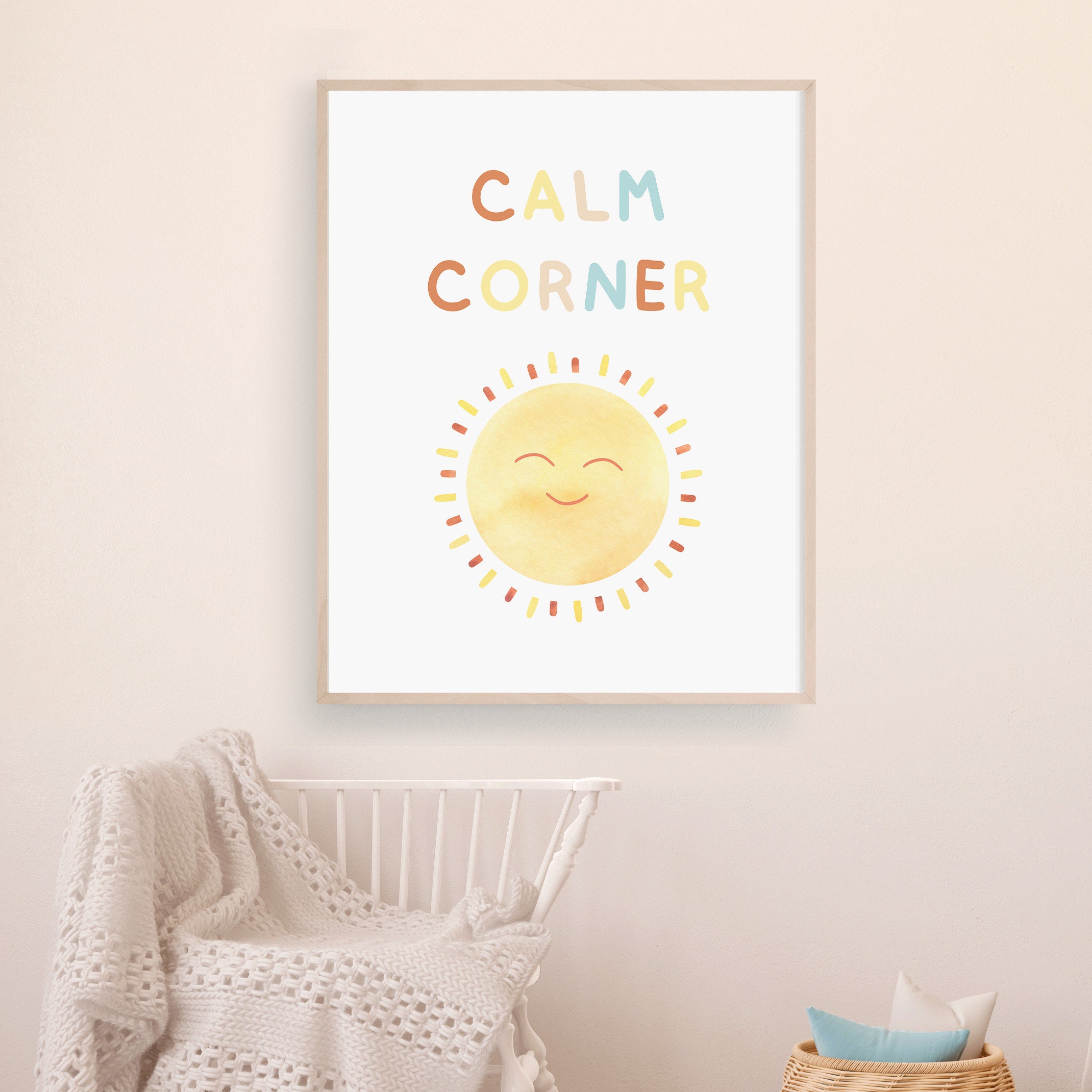 Calm Corner Poster, Montessori Wall Art, Educational Classroom Decor ...