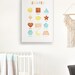 Geometric Shapes Print, Montessori Nursery Wall Art, Homeschool ...