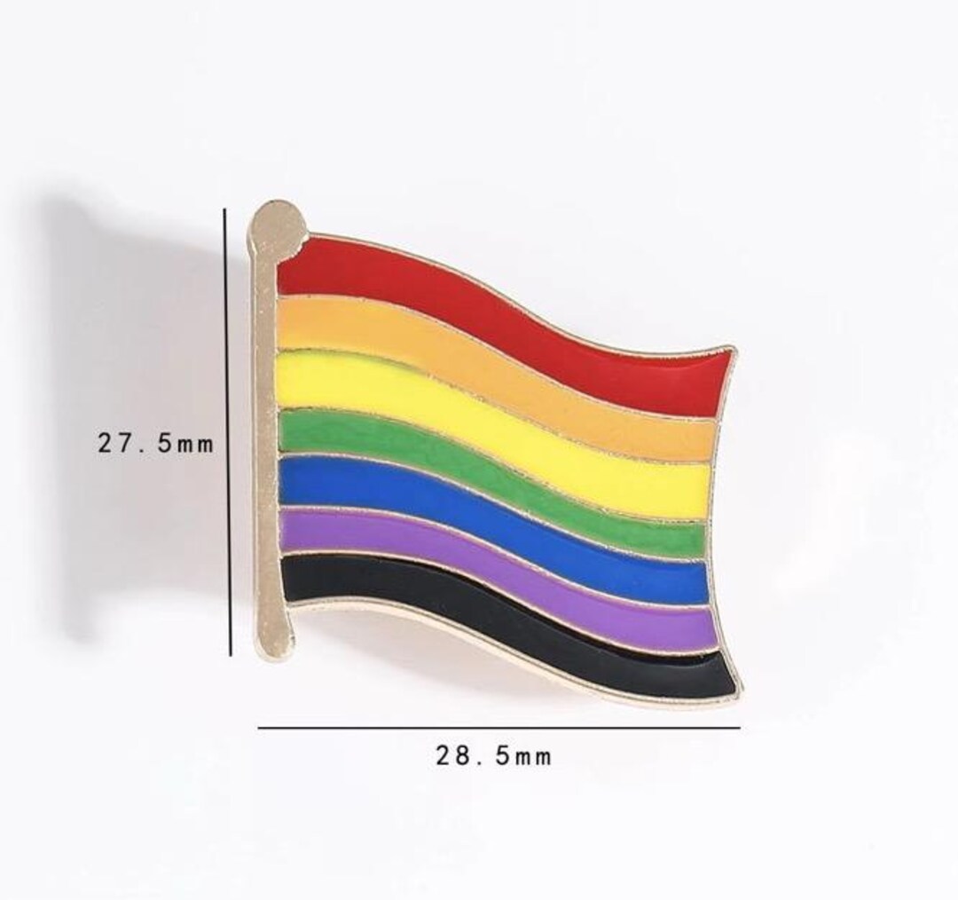 LGBT Pride Flag Pin, Gay Pride Flag, Bisexual Pride Accessory, LGBT Pin ...