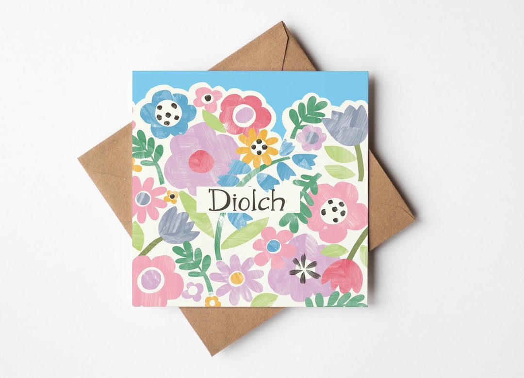 Diolch /thank You Card - Etsy