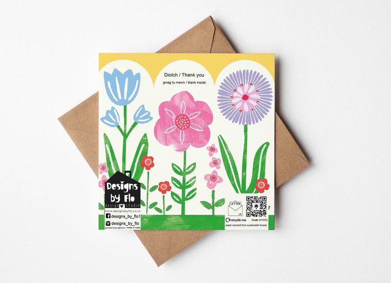 Diolch /thank You Card - Etsy