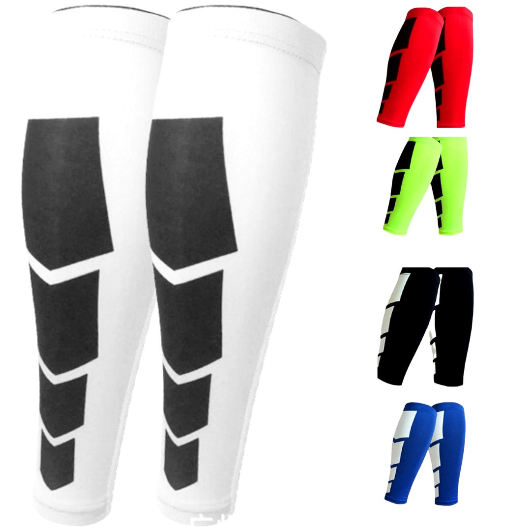 Pair Compression Calf Sleeve Leg Calf Support Brace Shin Splints ...