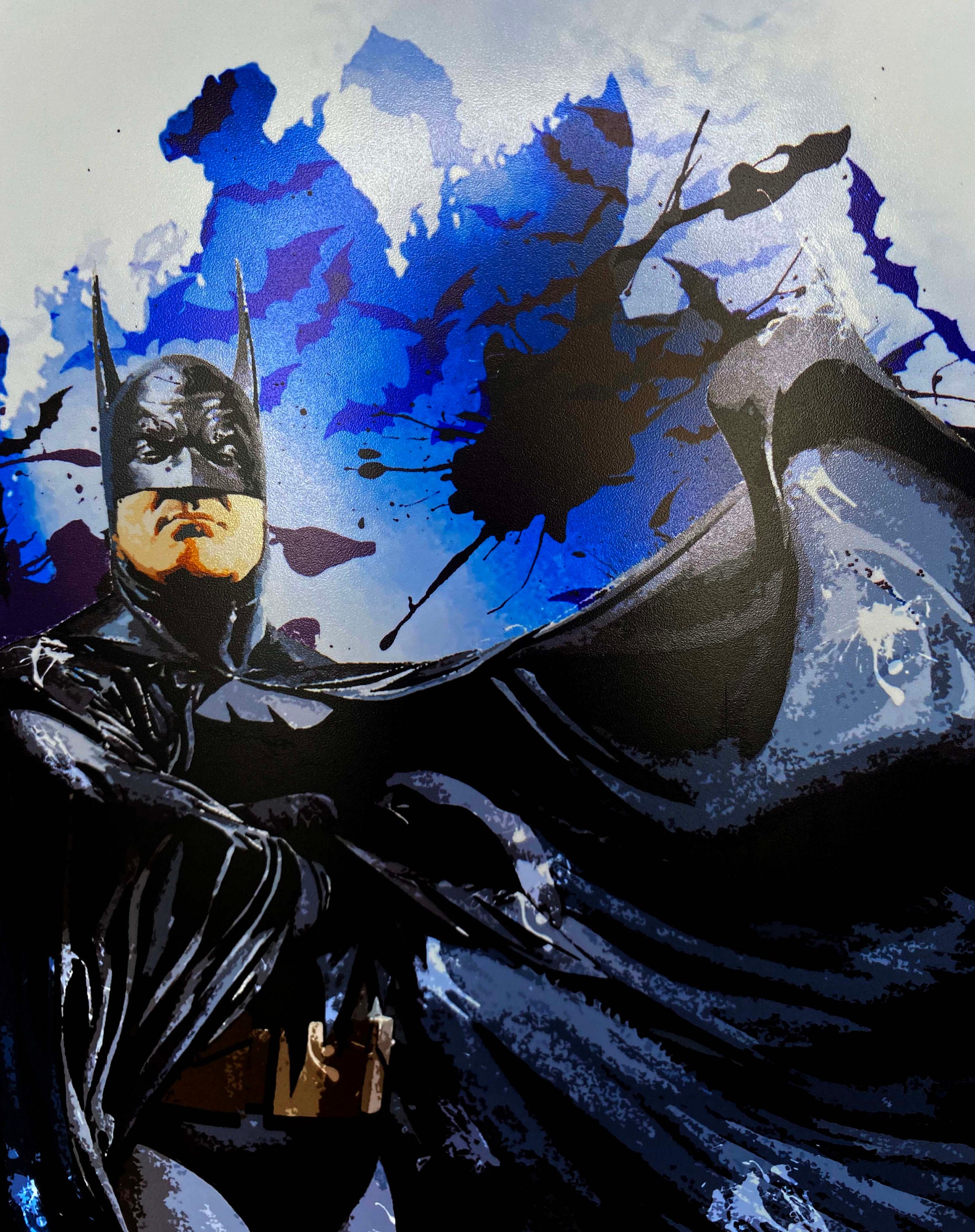 Batman Dynamic Splash Watercolour Print Superhero Collection - Etsy UK