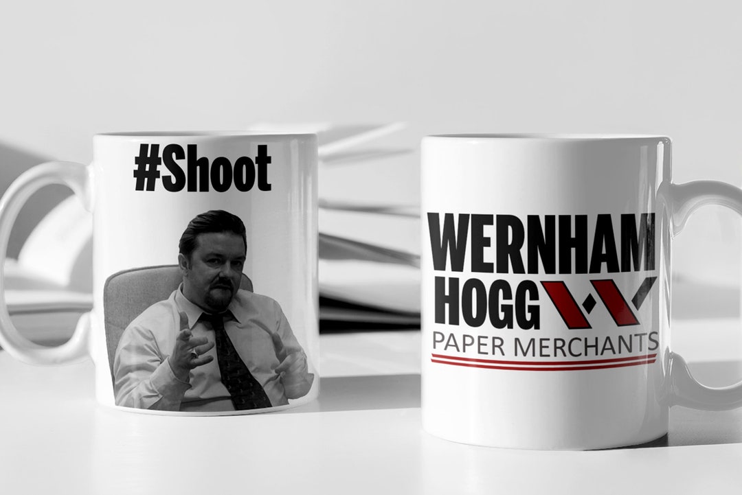 David Brent "shoot" Mug. the Office UK, Ricky Gervais, Wernham Hogg. - Etsy