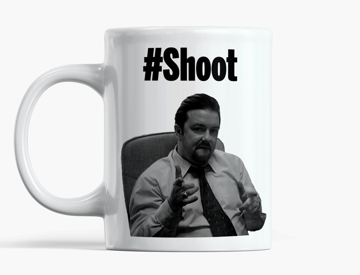 David Brent shoot Mug. the Office UK, Ricky Gervais, Wernham Hogg. - Etsy