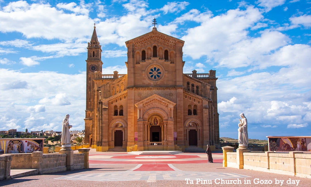 Basilica Shrine Ta' Pinu Canvas Print: Malta Church Architecture - Etsy