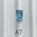 Natural Blue Aquamarine Baguette Shape Faceted Gemstone, 1.25 Ct 6x9mm ...