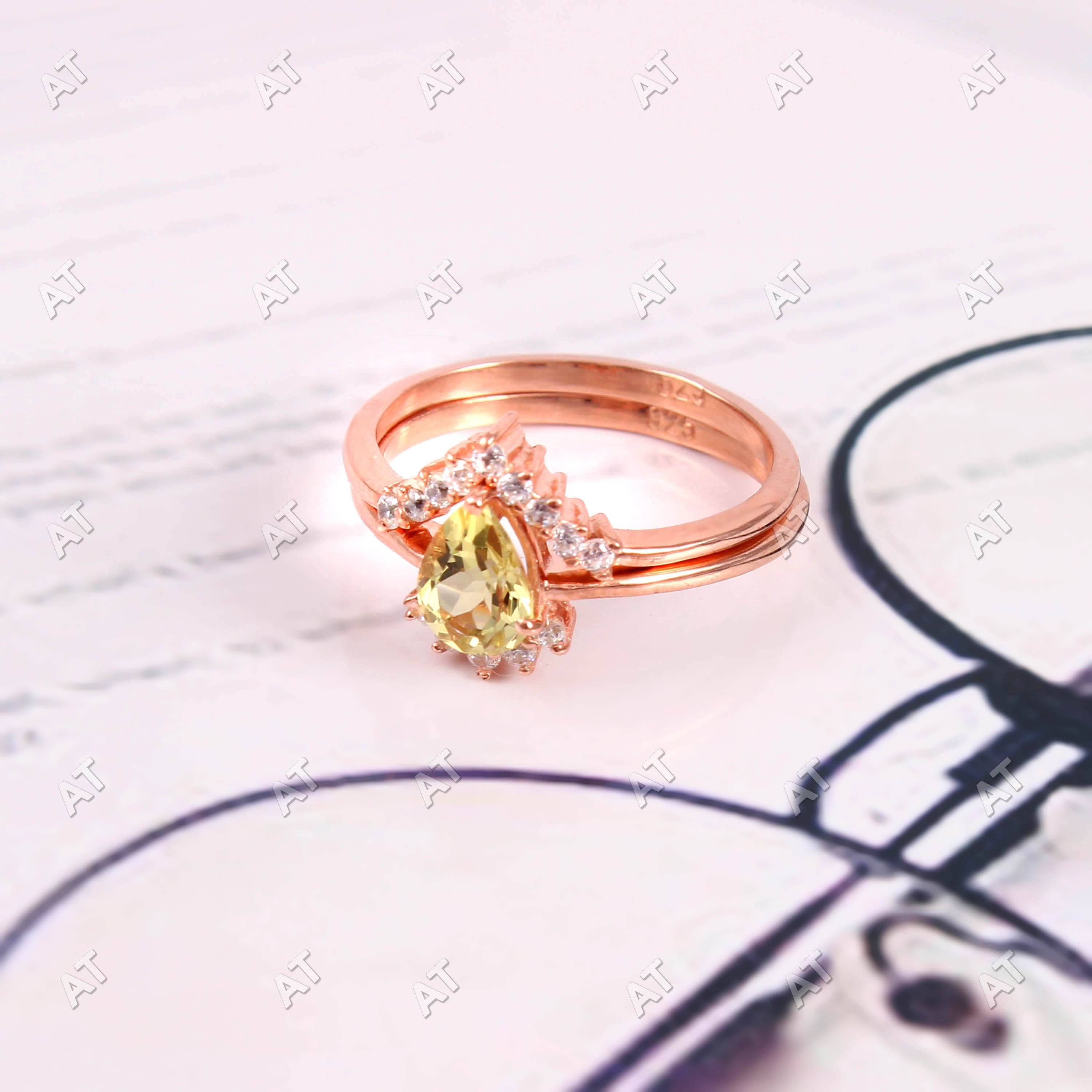 Heliodor Ring, Natural Heliodor Ring, Yellow Heliodor Ring, Engagement ...