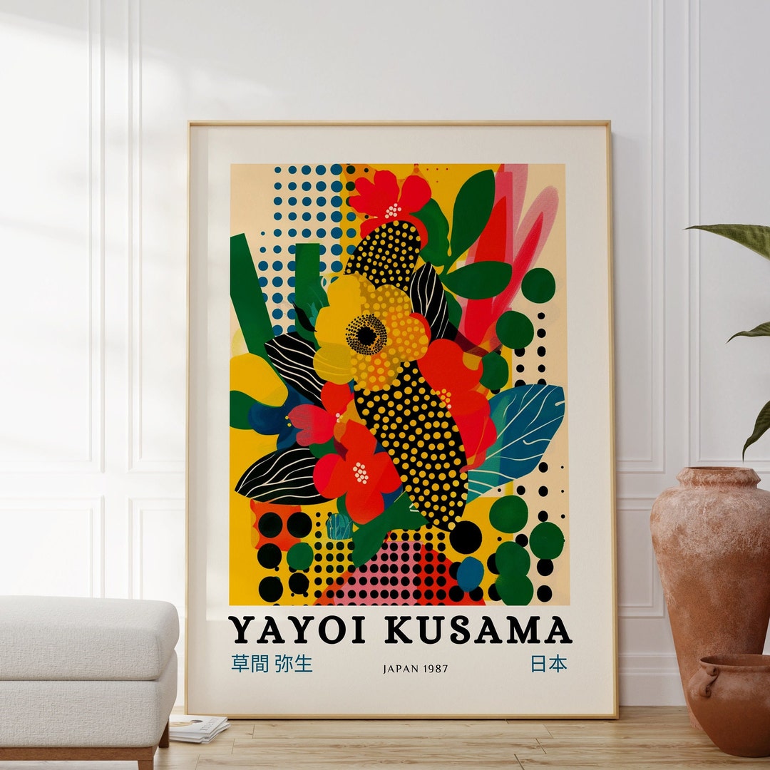 Yayoi Kusama Poster - Japanese Gallery Wall Art - Modern Poster Wall ...