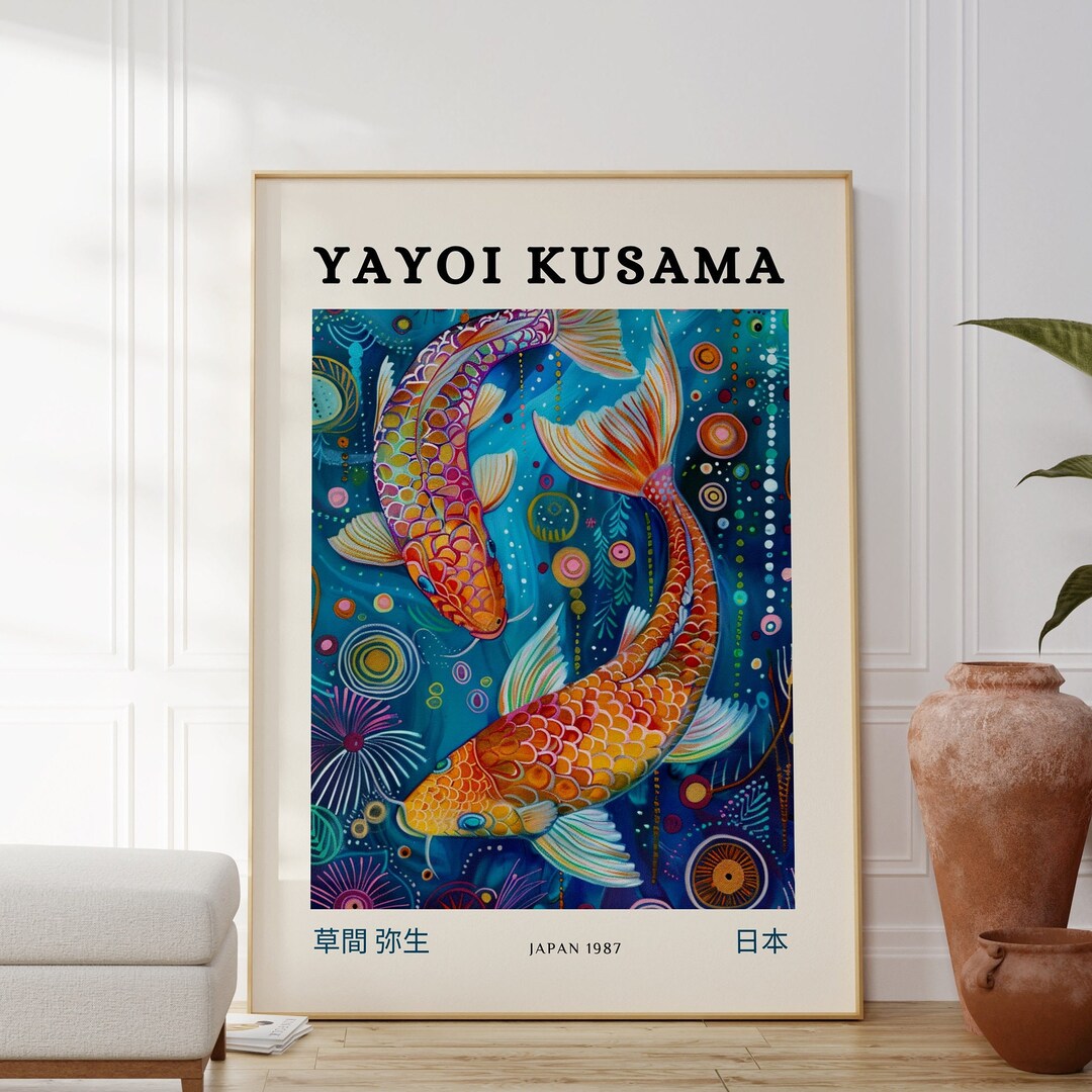 Yayoi Kusama Poster - Japanese Gallery Wall Art - Modern Poster Wall ...