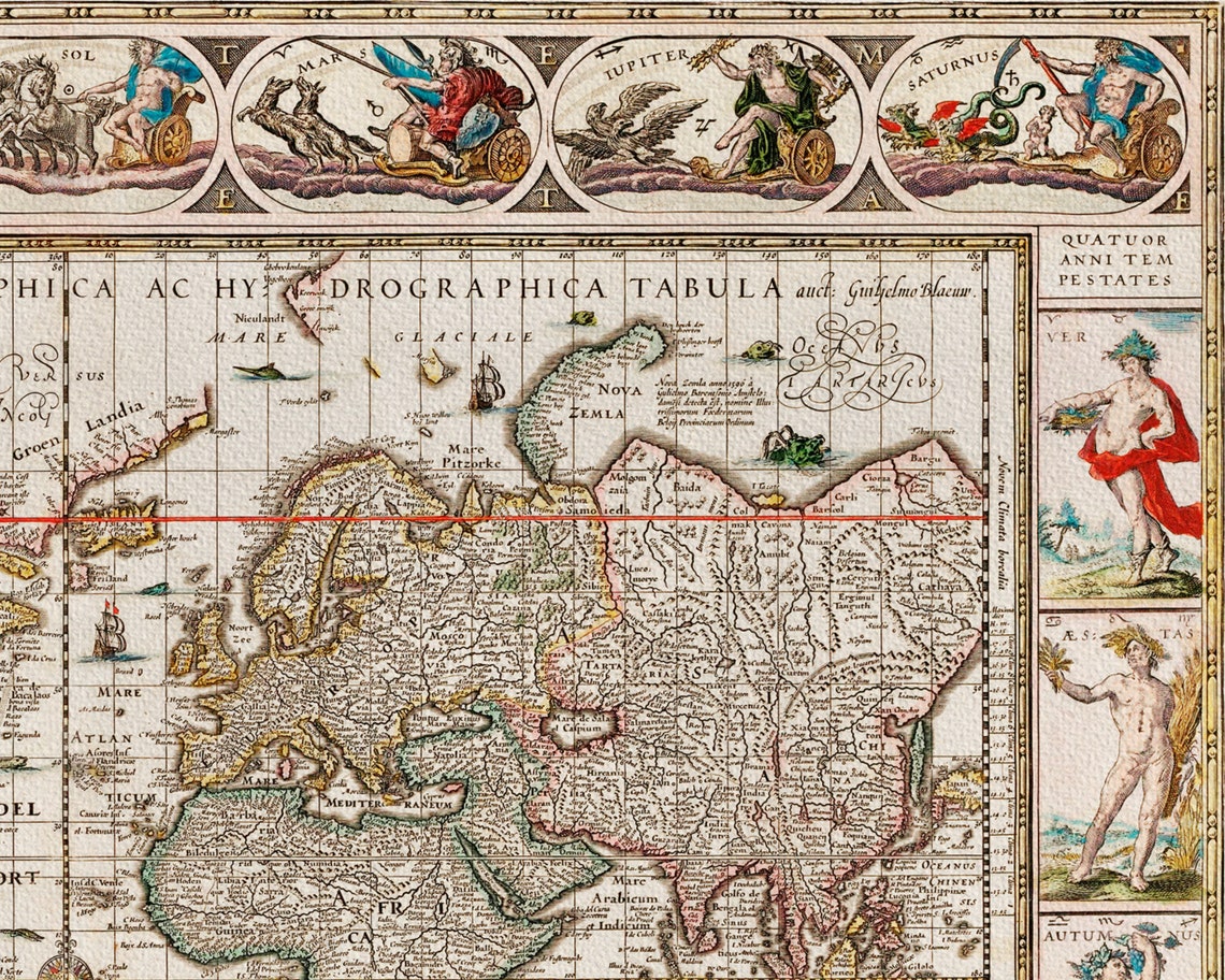 1606 World Map Old Map Print Vintage World Map Reproduction - Etsy