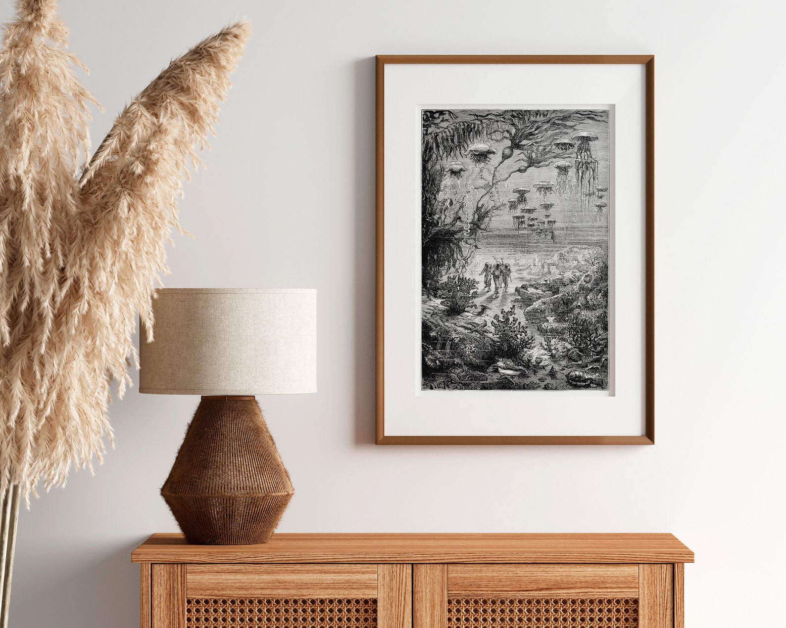 Twenty Thousand Leagues Under the Seas Etching Print Jules - Etsy