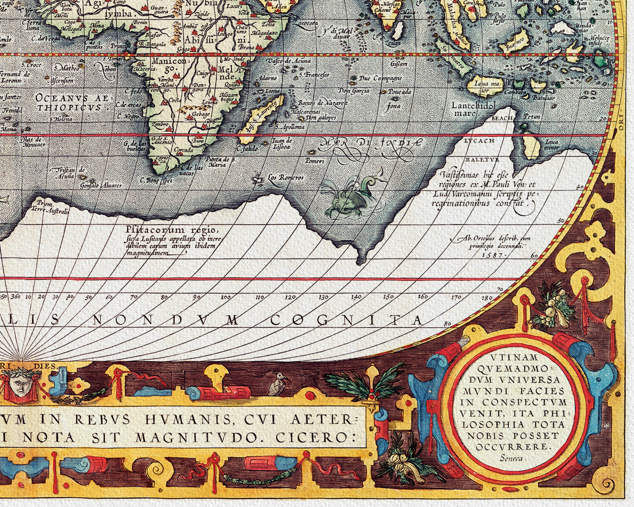 1595 World Map, Old Map Reproduction, Vintage World Map Poster, Ancient ...