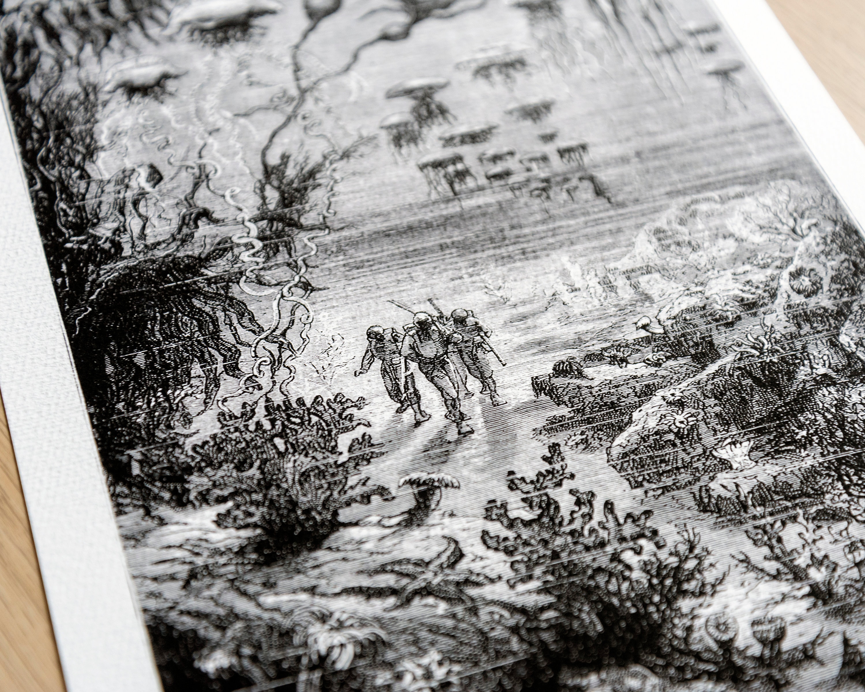 Twenty Thousand Leagues Under the Seas Etching Print Jules - Etsy