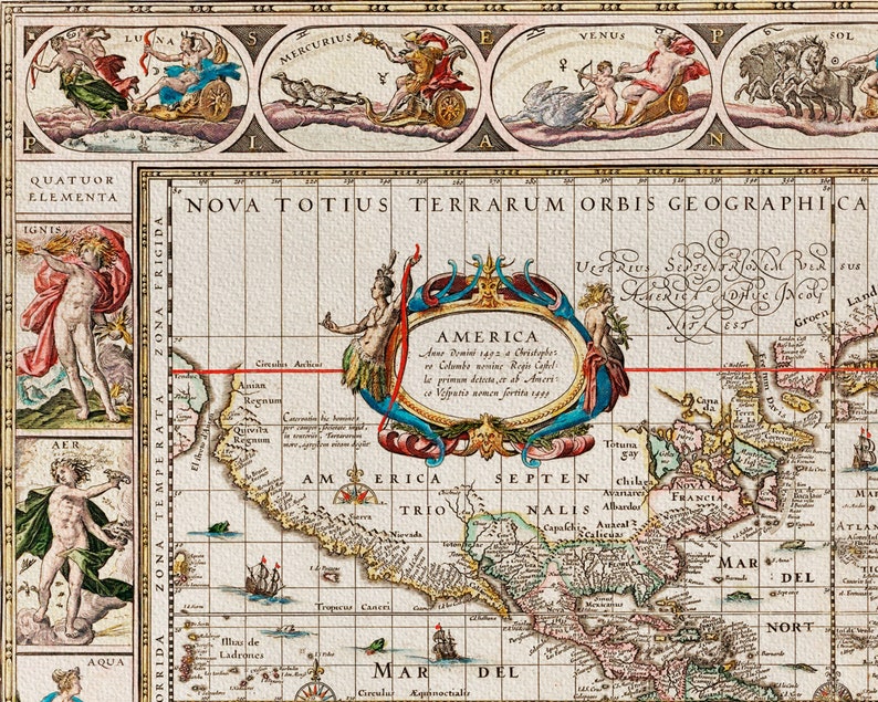 1606 World Map Old Map Print Vintage World Map Reproduction - Etsy ...