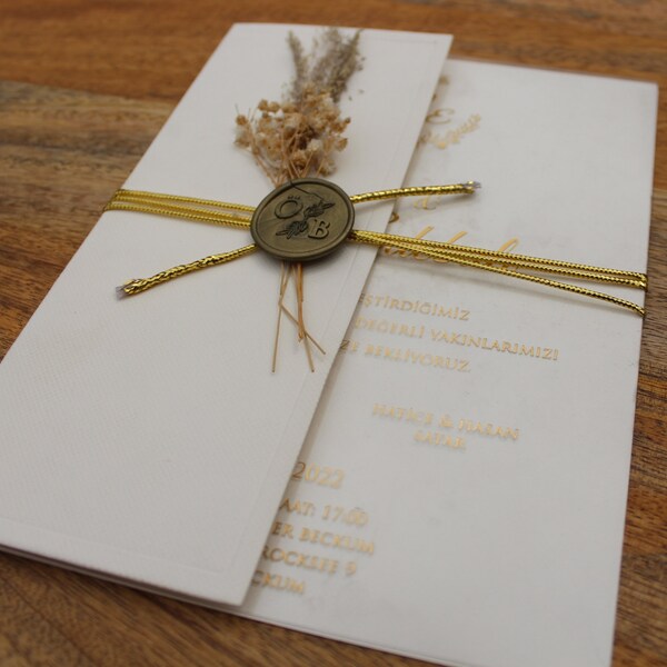 Acrylic Foil Wedding Invitations - Etsy