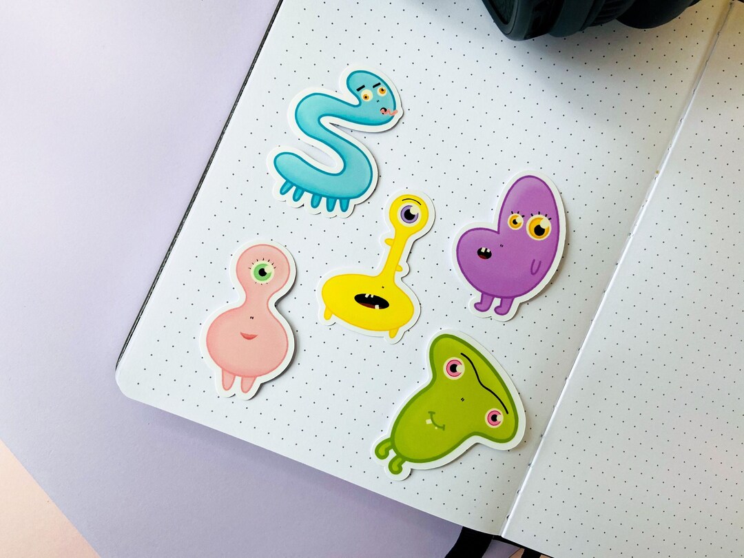 Little Monsters Sticker Bundle Waterproof Vinyl Stickers - Etsy