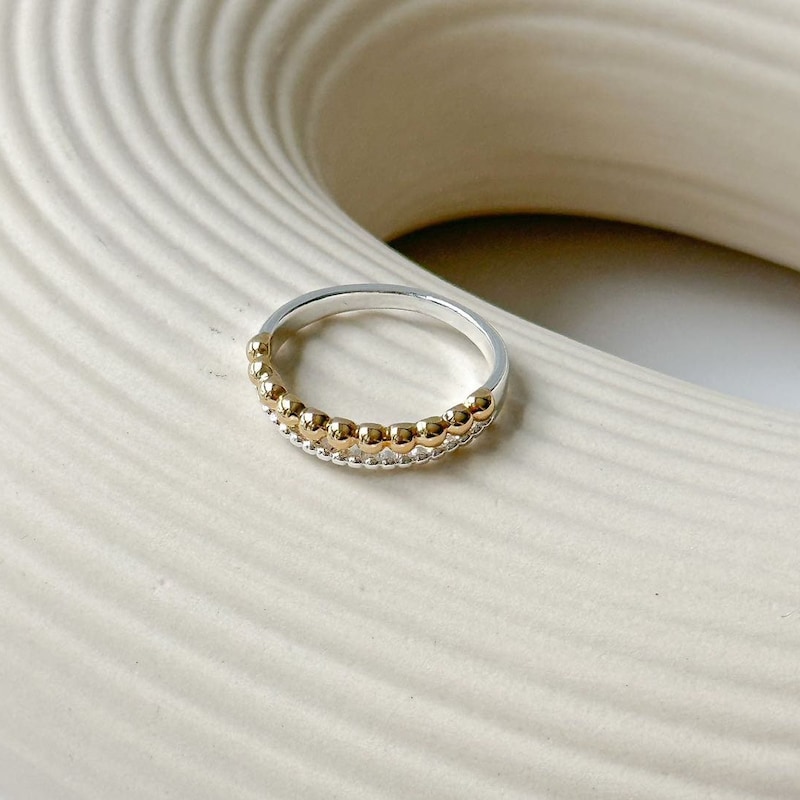Two Tone Rope Ring - Etsy