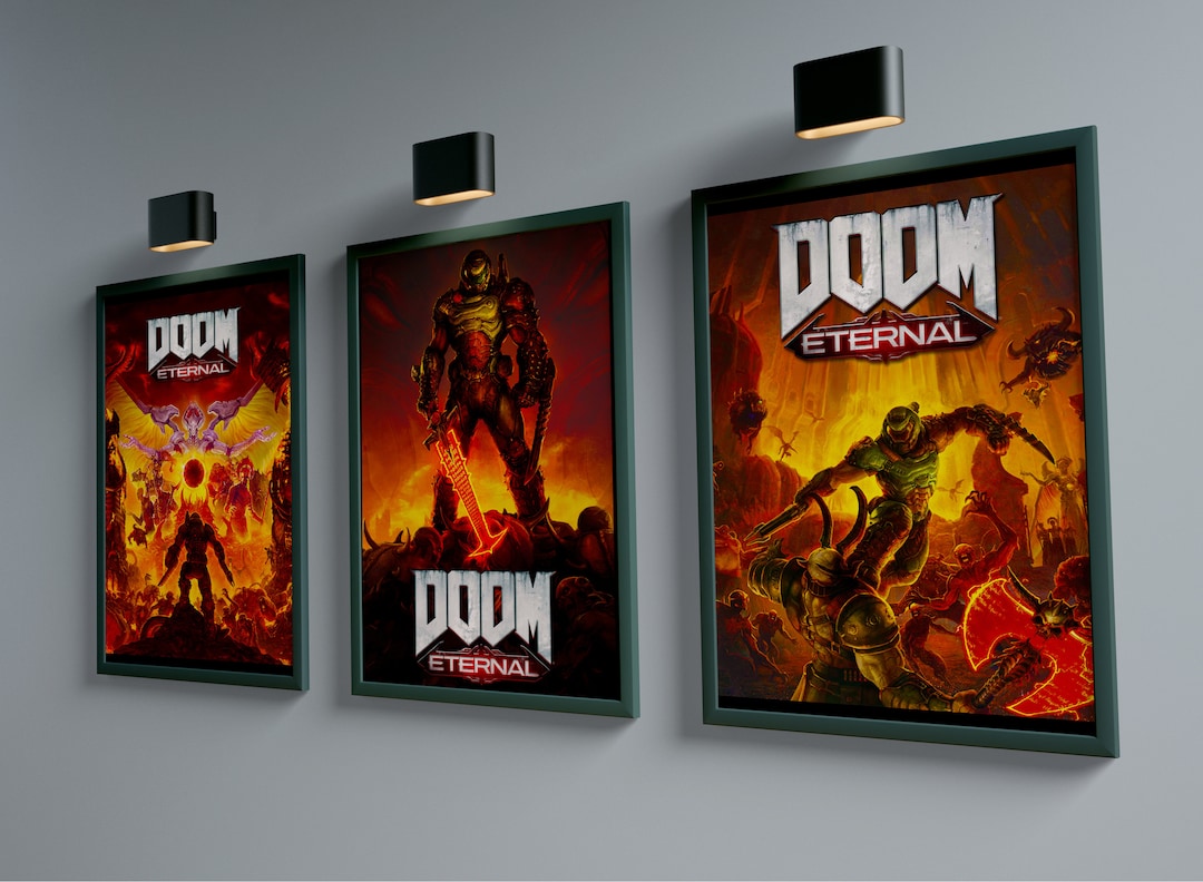Doom Eternal Posters / Videogame Posters / Digital Copies - Etsy UK