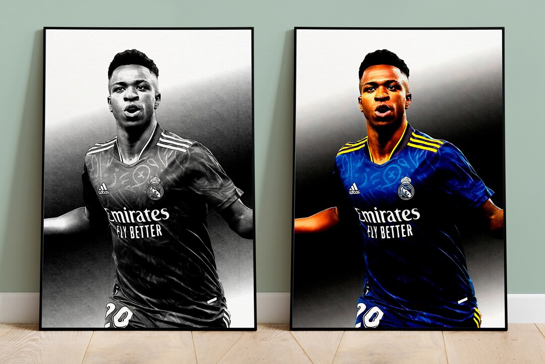 Vinicius JR. Poster / Football Posters / Digital Copies / 2 Printable ...