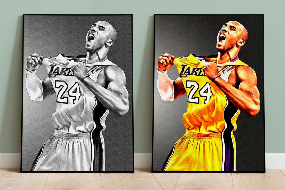 Kobe Bryant Posters / Basketball Posters / Digital Copies / 2 Printable ...