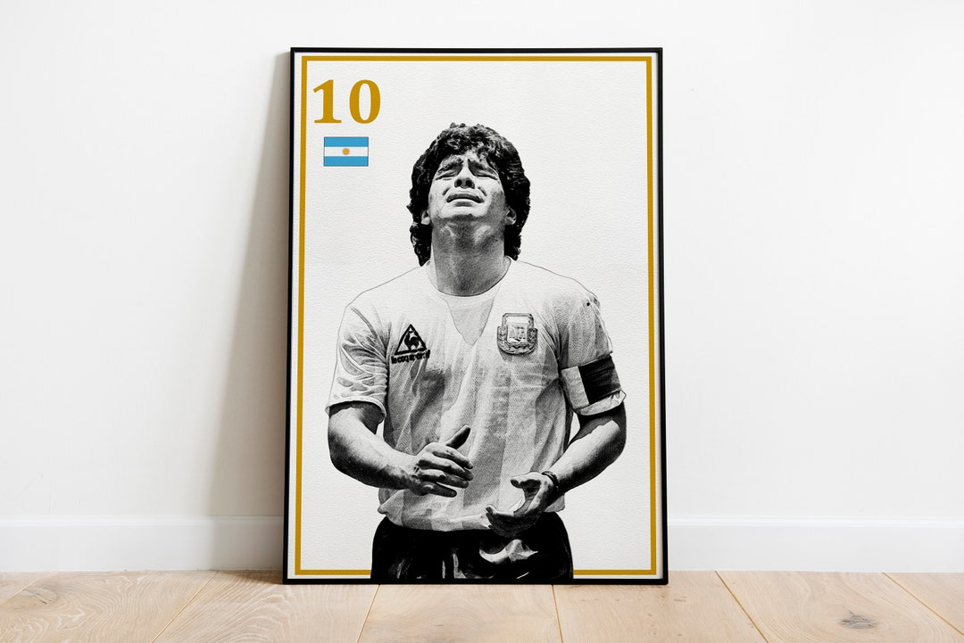 Maradona Poster / Football Poster / Digital Copy / 1 Printable Poster ...