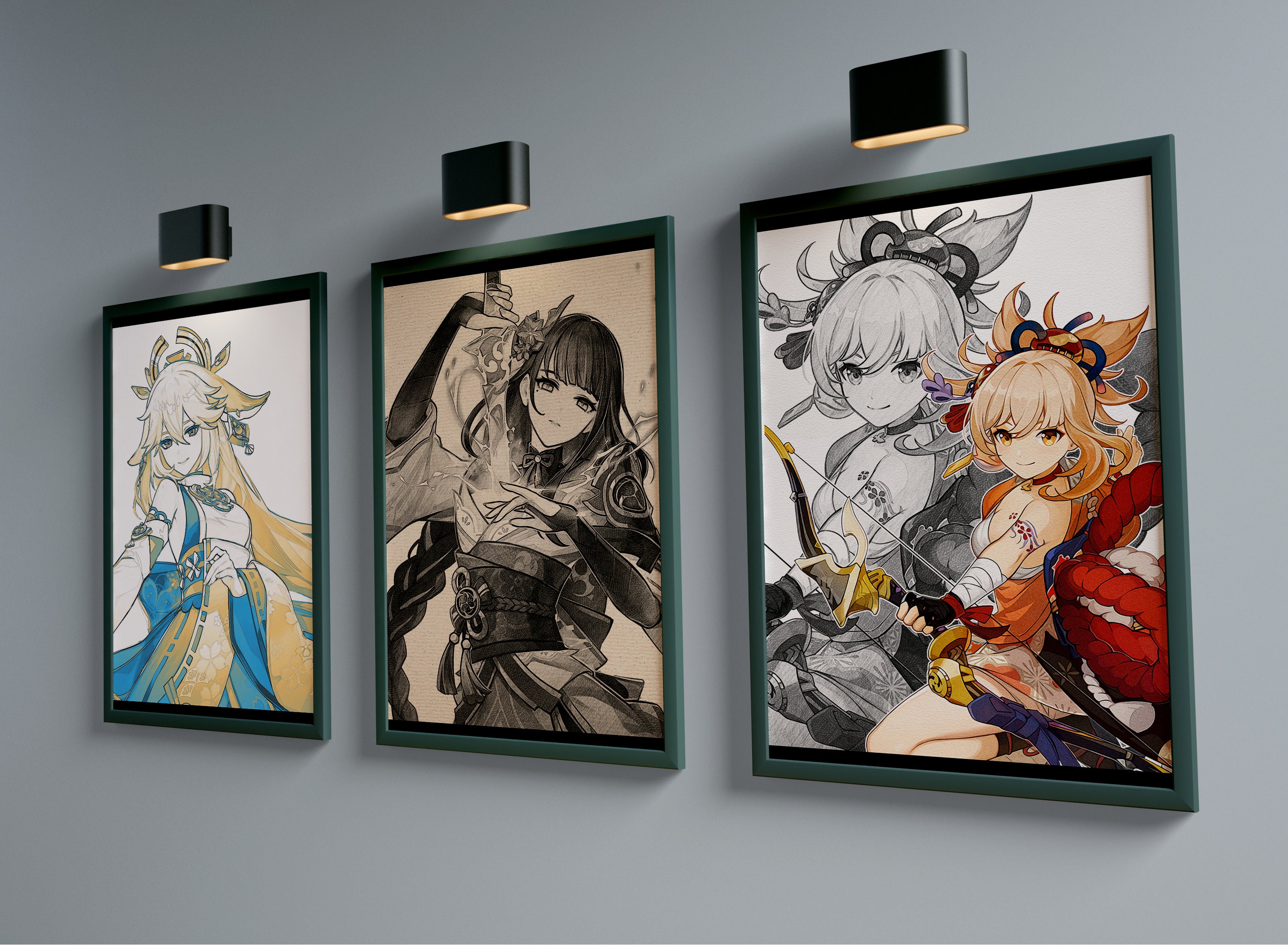 Yoimiya Posters / Shogun Raiden Posters / Yae Miko Posters / - Etsy