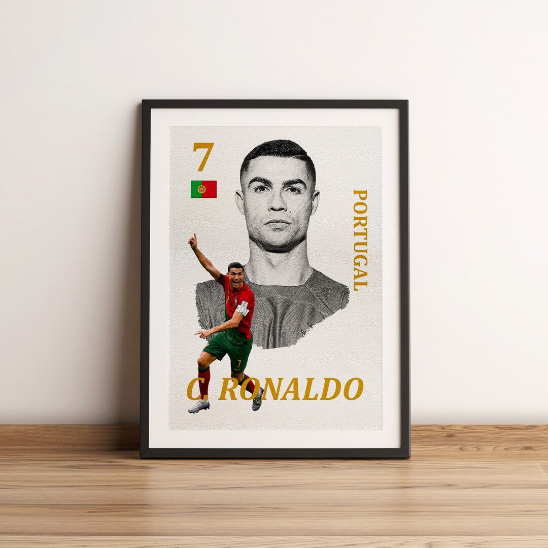 Cristiano Ronaldo Poster / Football Posters / Digital Copies / 1 ...