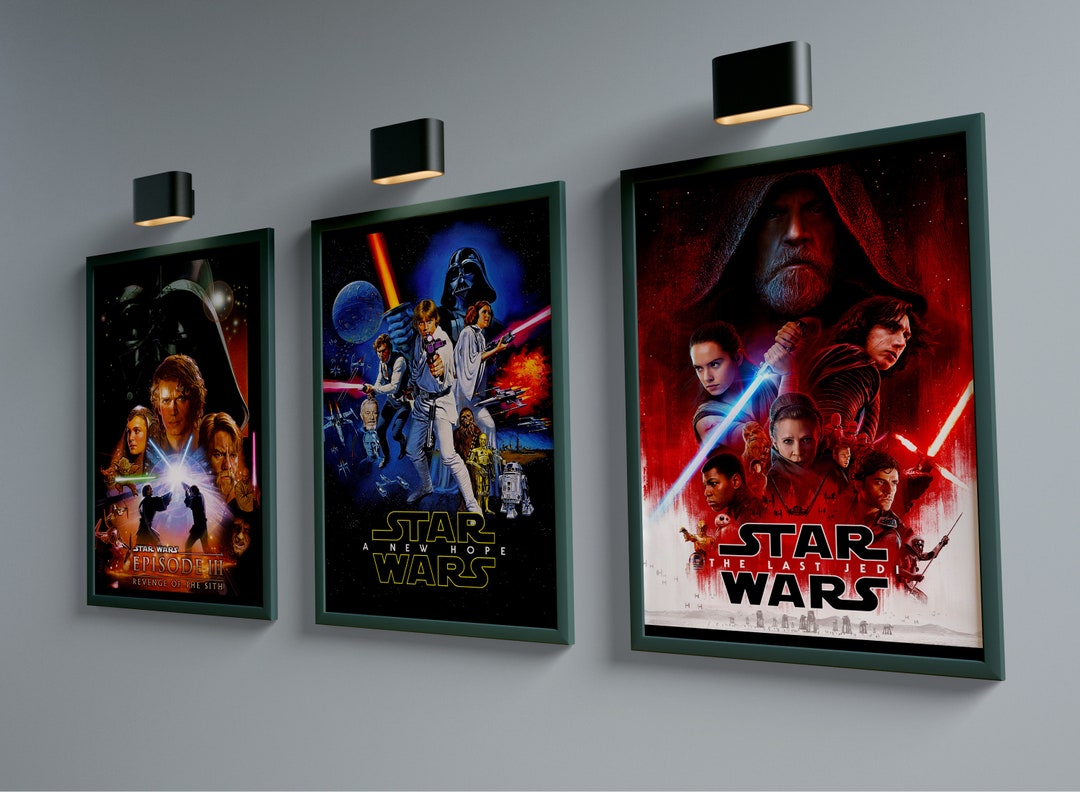 Pack Star Wars Posters / Movie Posters / Digital Copies / 9 Printable ...