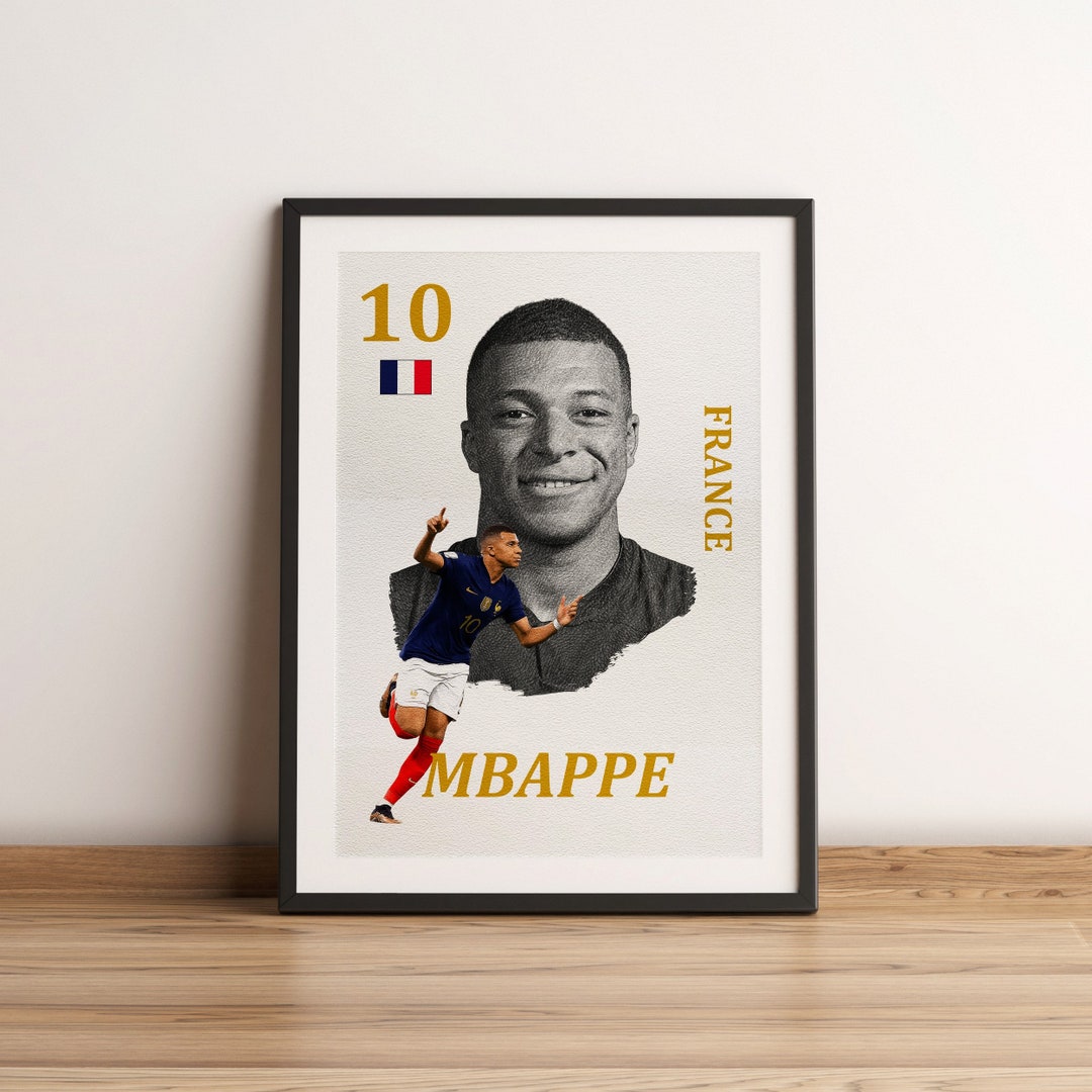 Mbappe Poster / Football Posters / Digital Copies / 1 Printable Posters ...