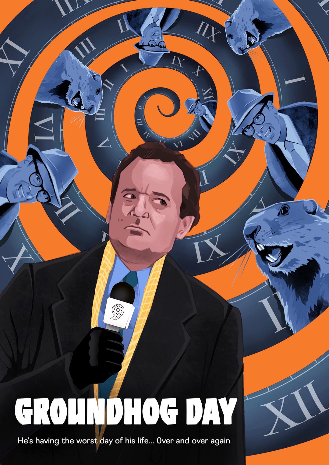 Groundhog Day Film Alternative Movie Poster - Etsy