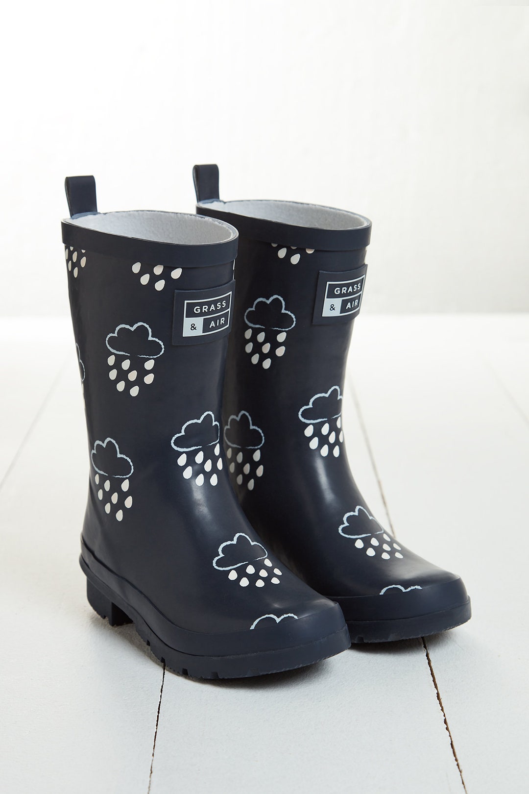 Older Kids Navy Wellies, Grass & Air Colour-changing Wellies, Unisex ...