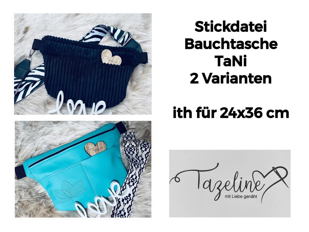 Embroidery File Bum Bag Tani Ith for 24 X 36 Cm - Etsy