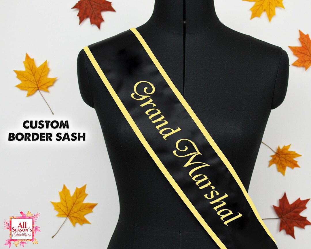Grand Marshal Sash Custom Lace Sash Custom Pageant Sash Bridesmaid Sash ...
