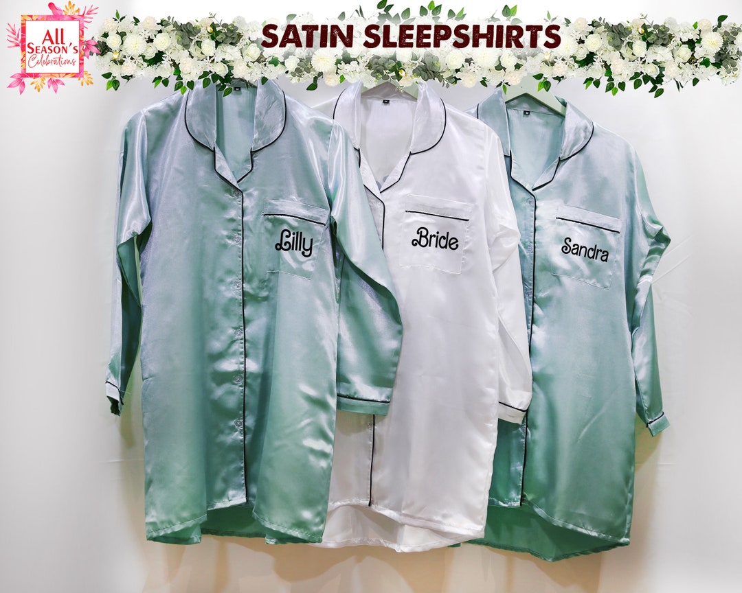 Your Name Sleep Shirts Nightwear Shirts Personalized Sleep Shirt Luxury ...
