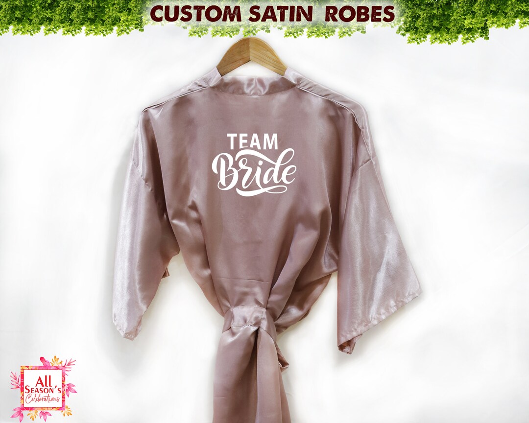 Customized Robes Bridesmaid Gift Custom Bridal Robe Personalized Robes ...