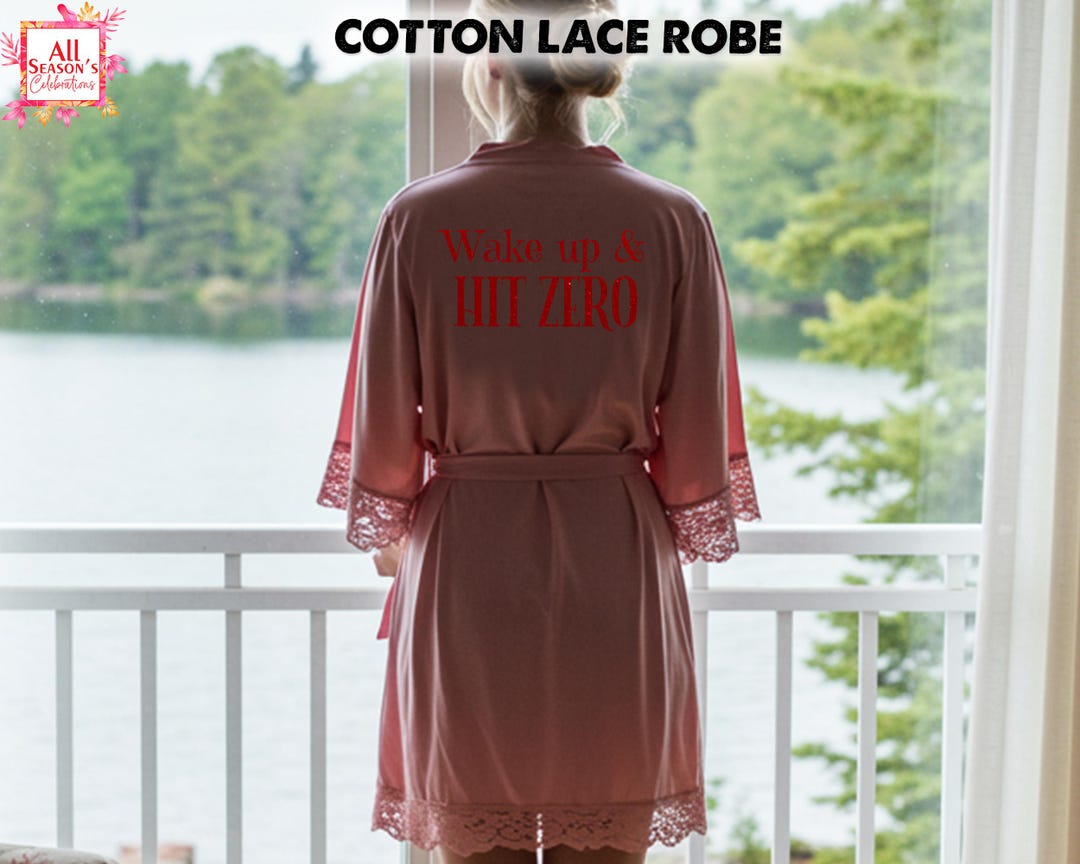Luxury Custom Cheers Rayon Lace Robe Personalized Cheer Robe ...