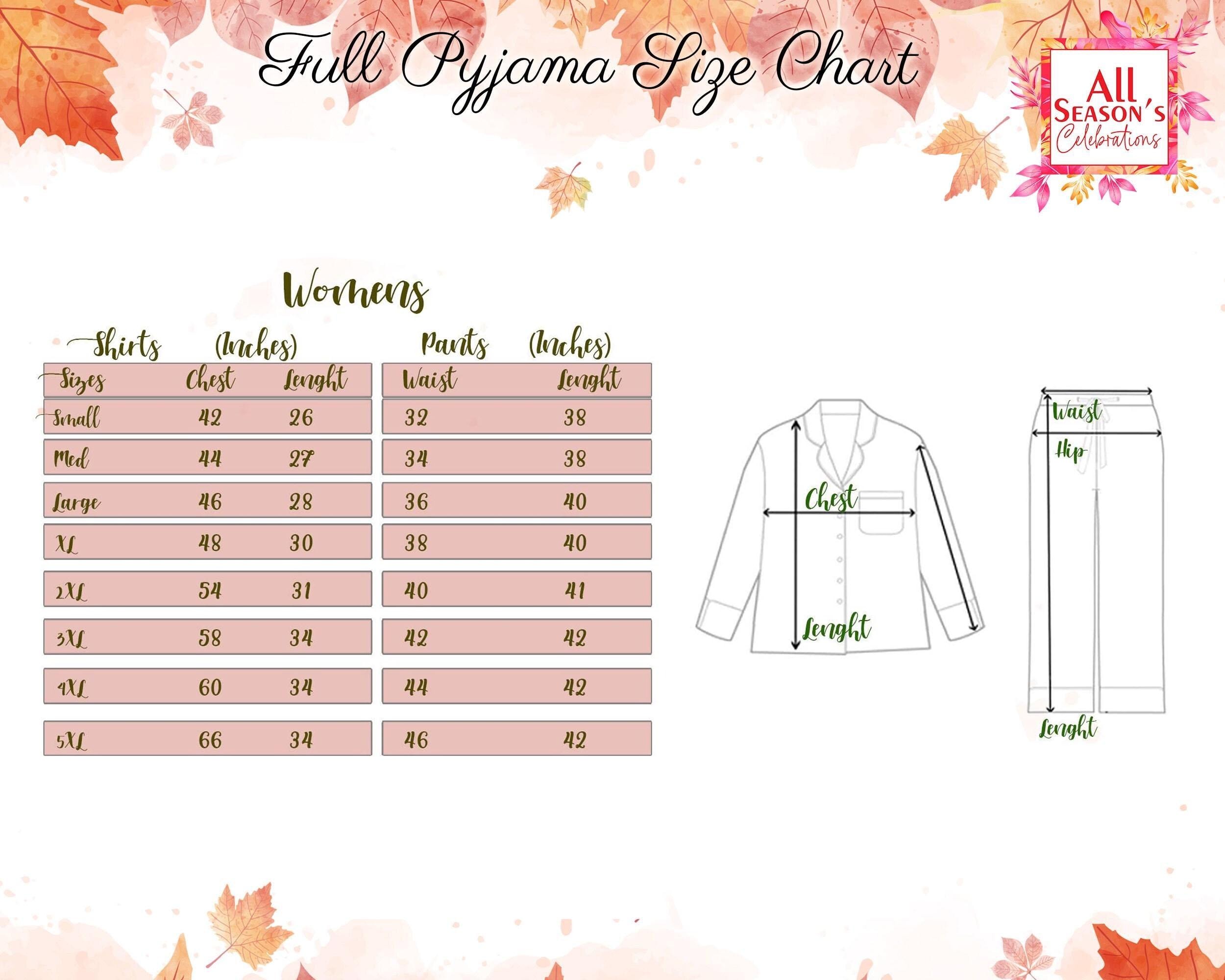 Personalized Full Pajamas Embroidered Pyjama Set Customize Long Pajama ...